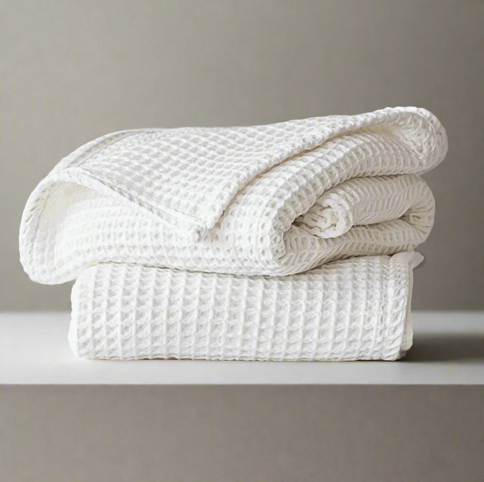 European Linen Waffle Blanket For All Standard and Oversized Beds – OCOCHI